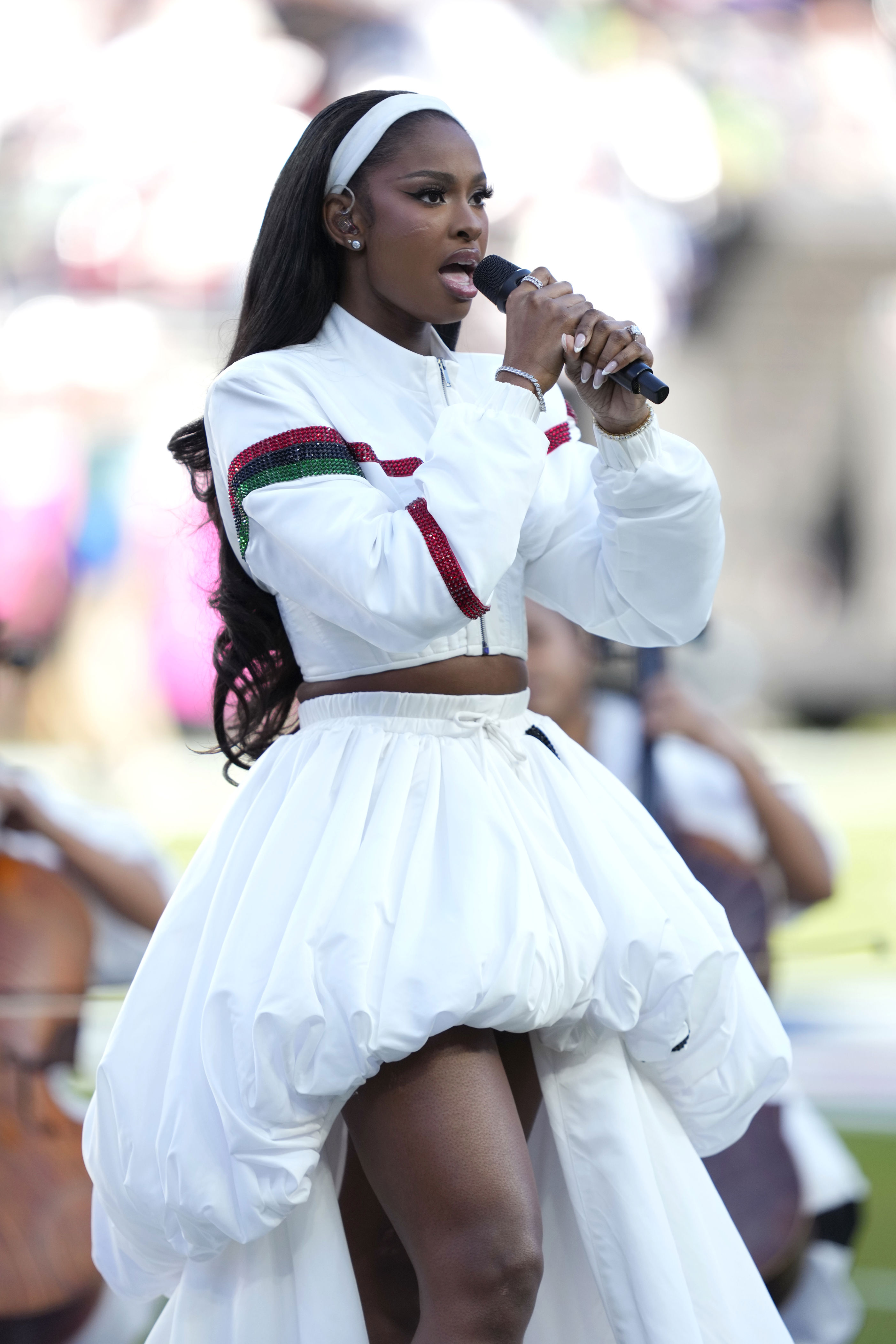 Coco Jones’ Super Bowl 2026 performance look puts a twist on Whitney ...