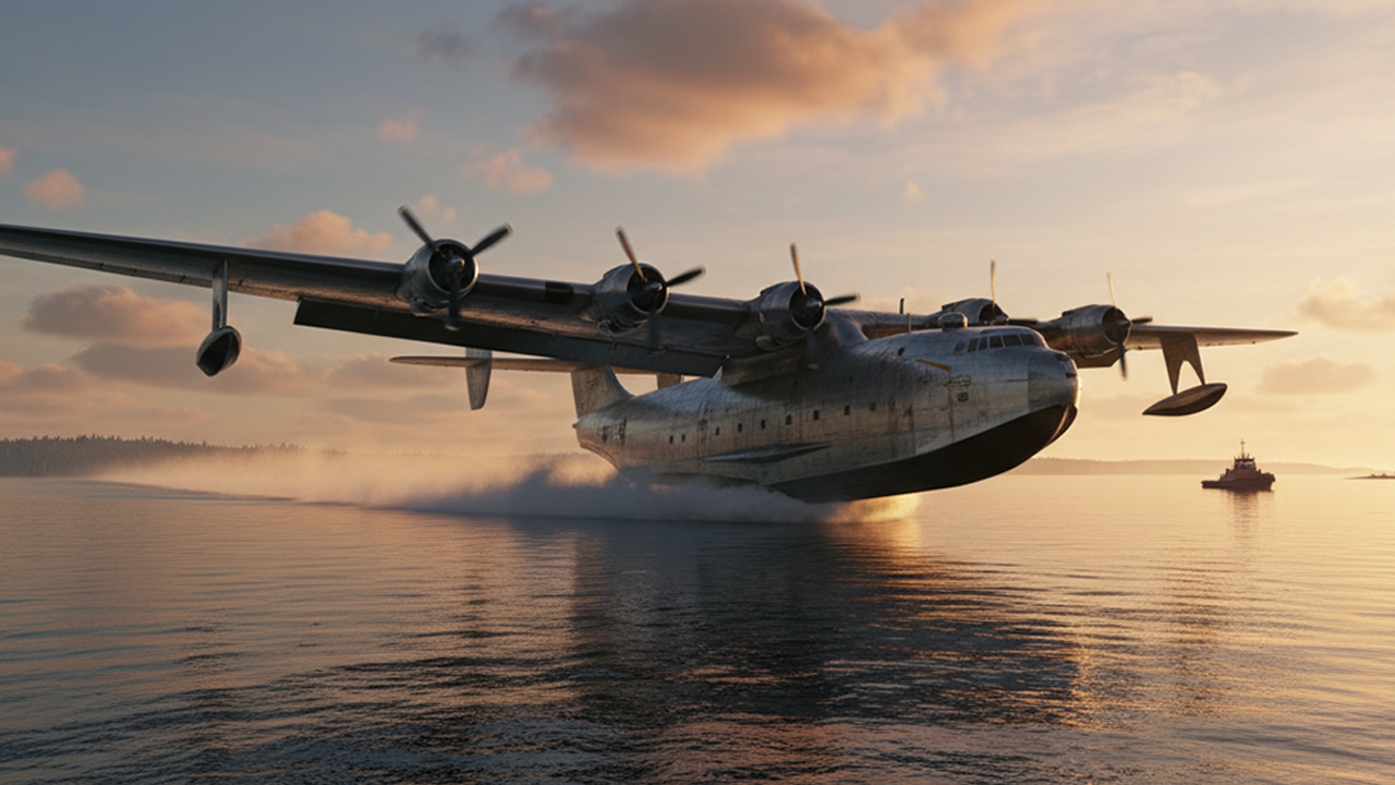 The largest flying boat America ever built and what it became
