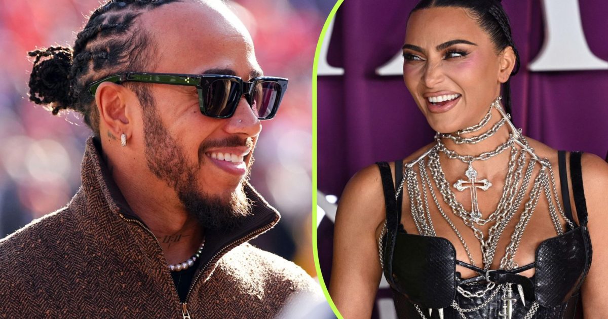 Lewis Hamilton and Kim Kardashian spotted at Super Bowl as rumours swirl