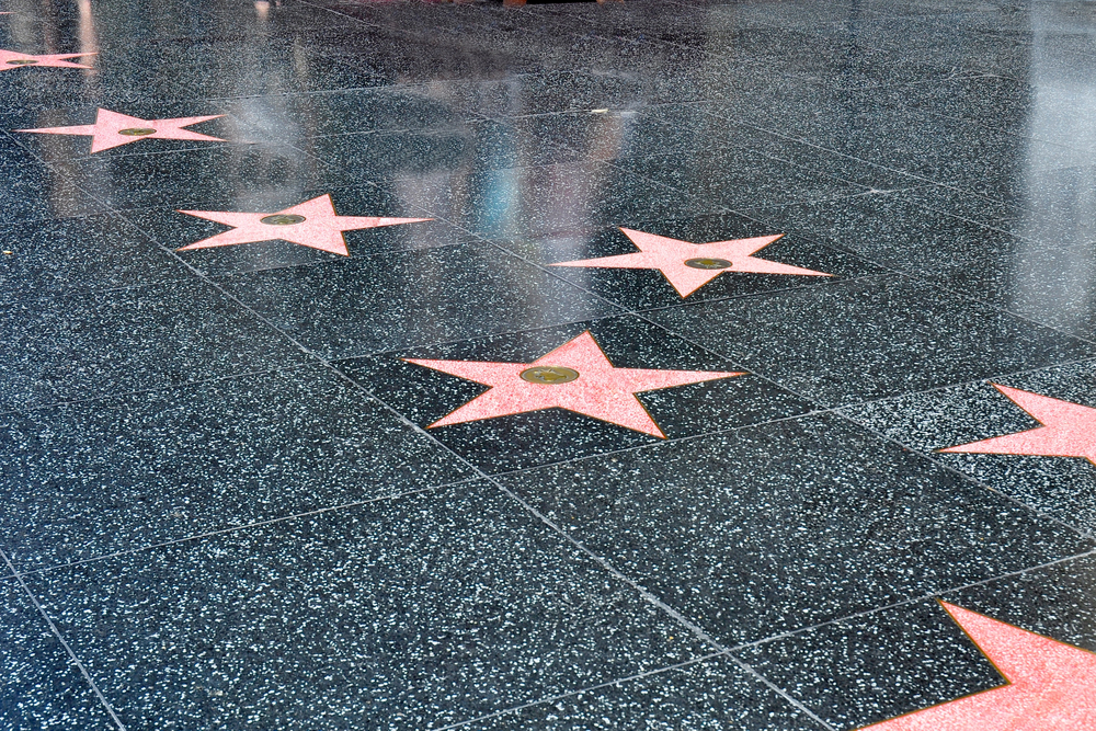 Earliest famous names on the Hollywood Walk of Fame