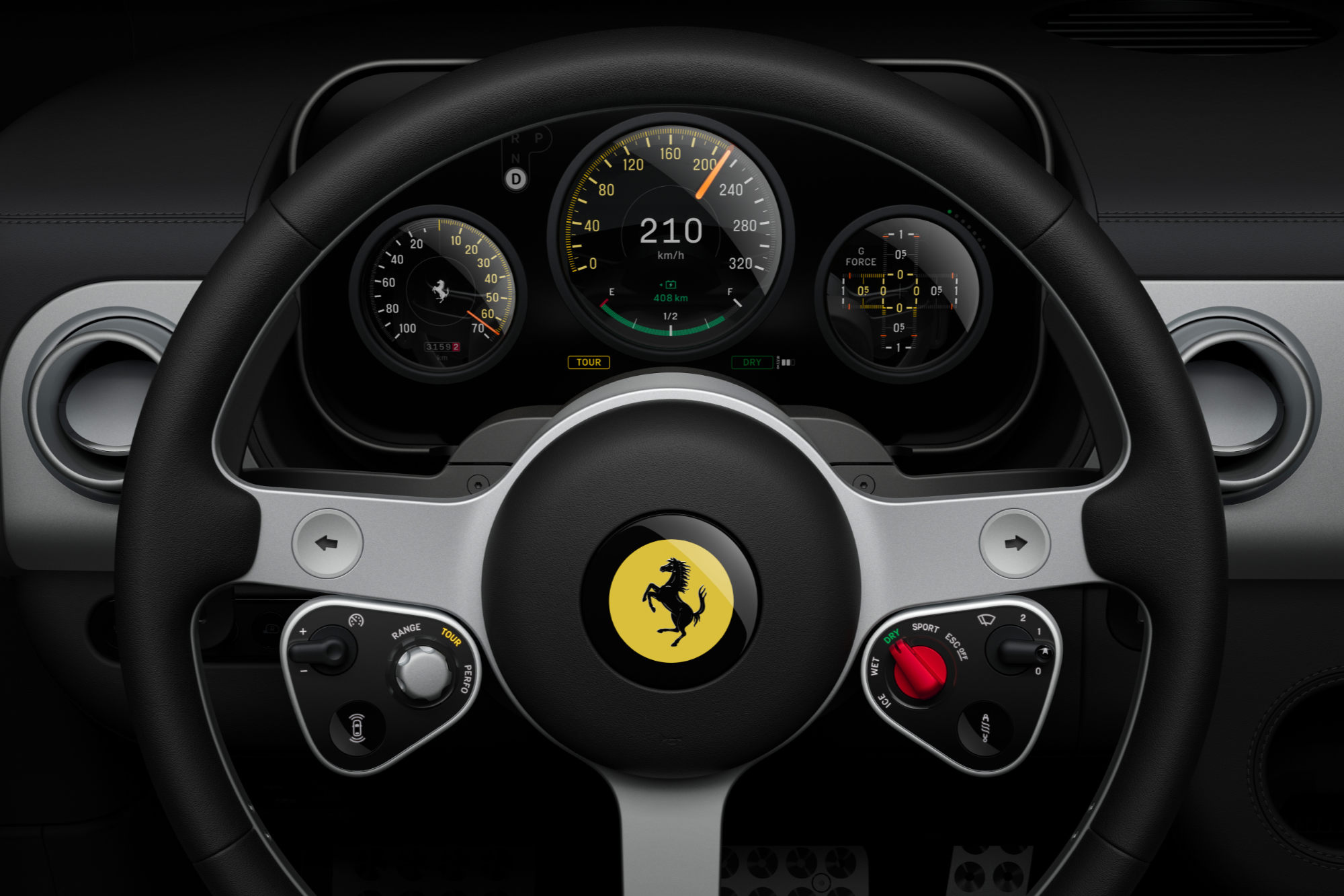 First look: Ferrari’s new EV interior, co-created with Apple design ...