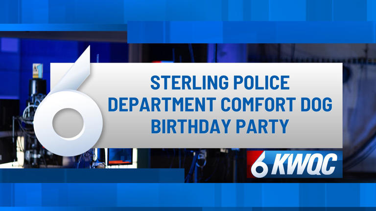 Sterling police to host birthday party for department’s comfort dog