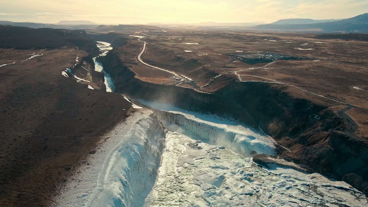 Inside Gullfoss: An epic aerial look at Iceland’s Golden Falls