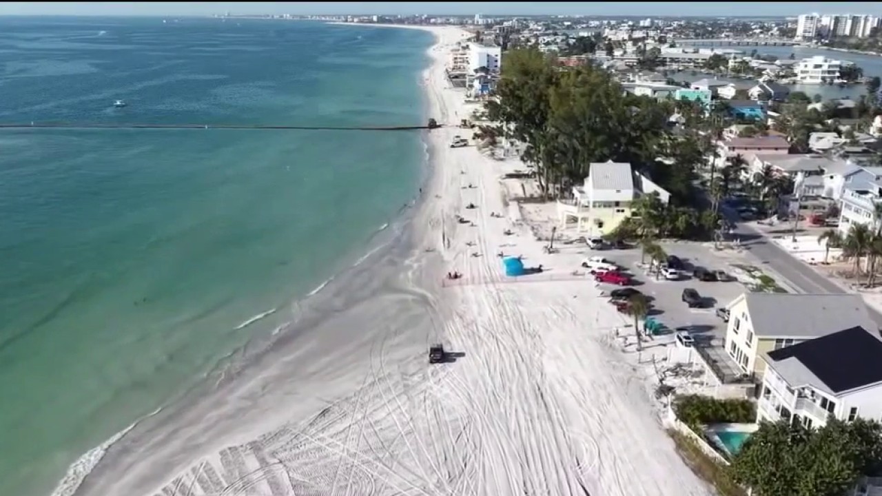 Beach renourishment project completion