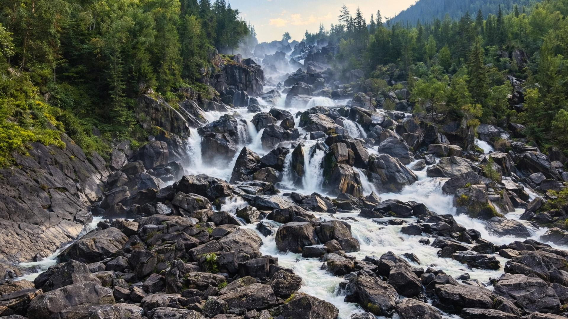 La imponente fuerza de los Altái al descubierto en la cascada Uchar
