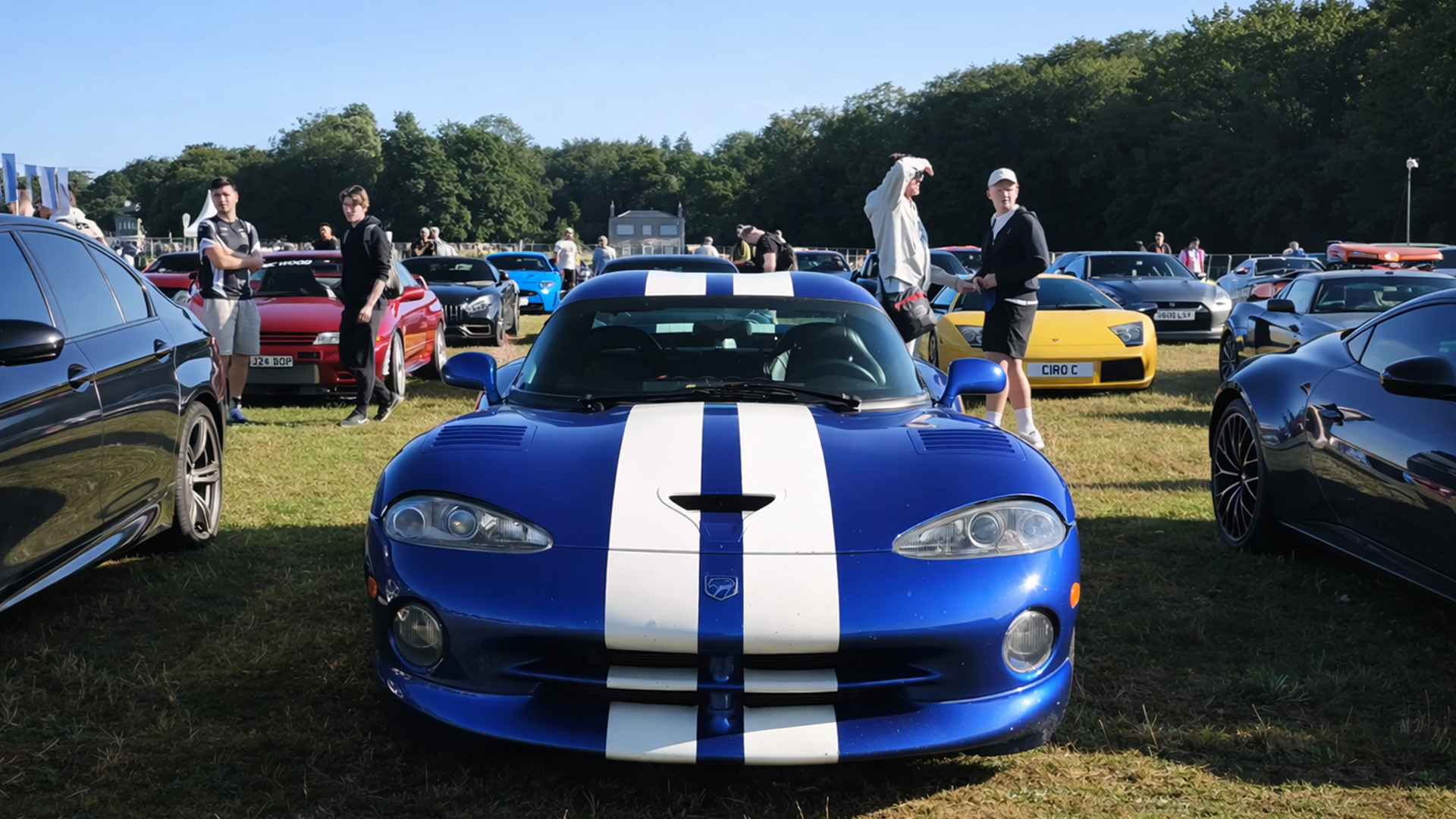 What rare supercars are hidden in Goodwood car parks?
