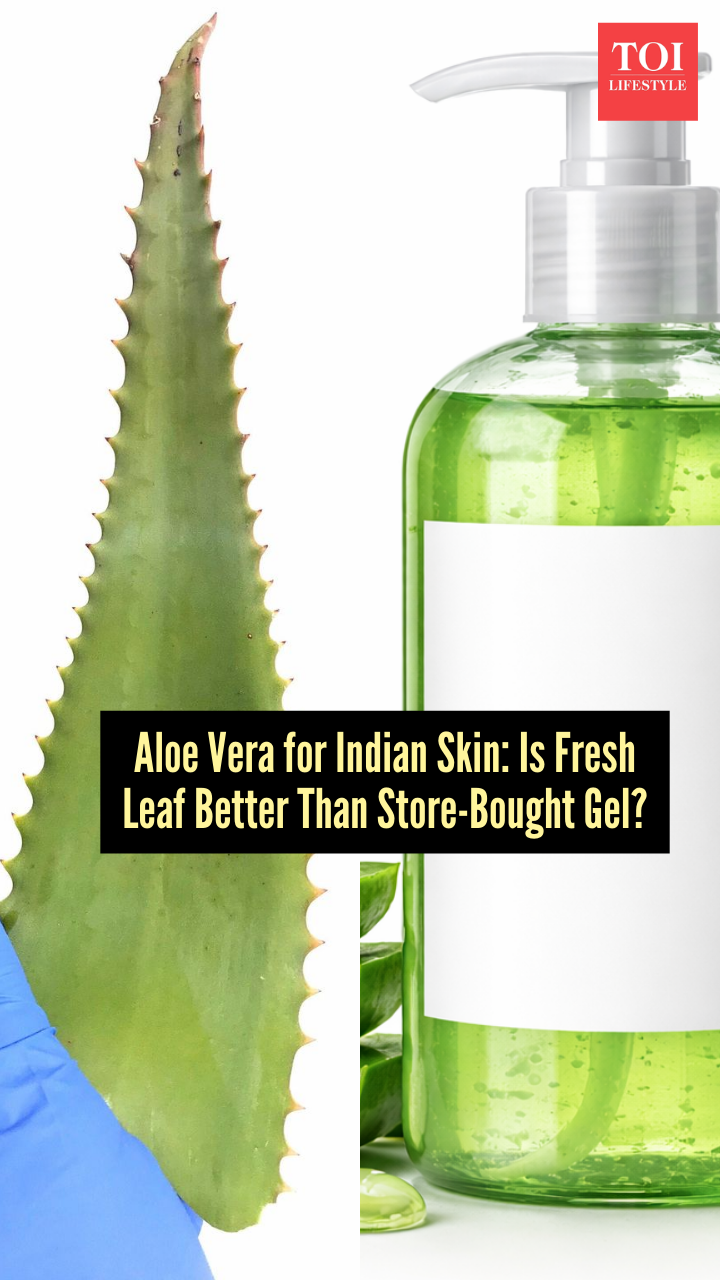Raw leaf aloe vera gel vs store-bought: Which is better for Indian skin?