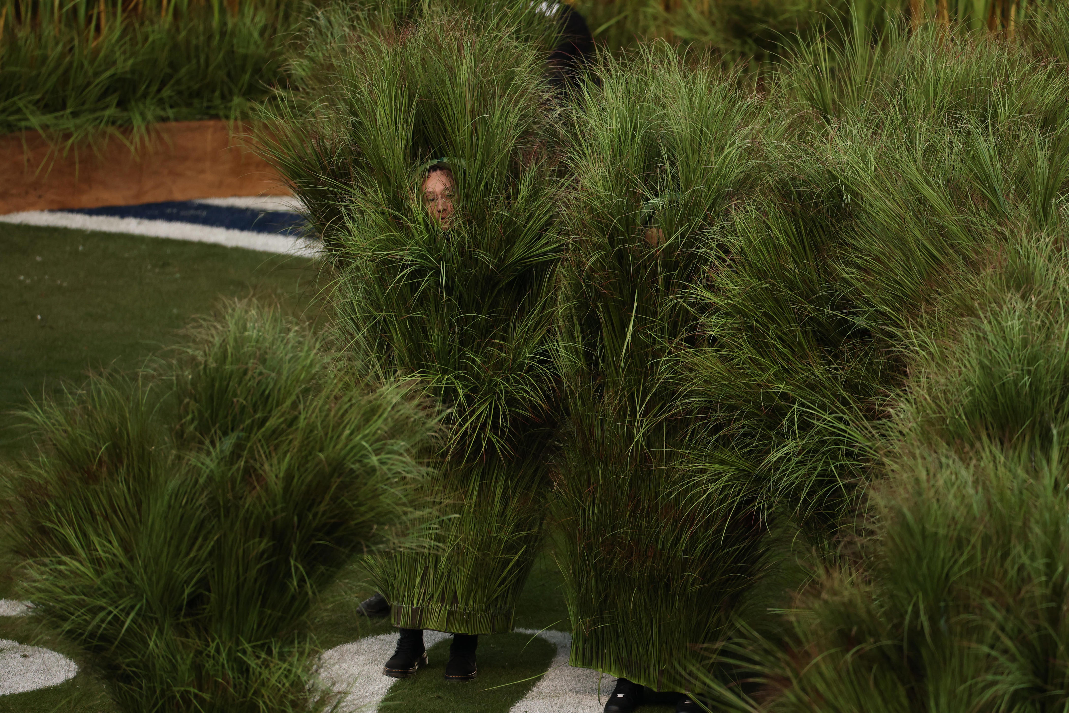 Humans in bushes from Bad Bunny's halftime show became a meme