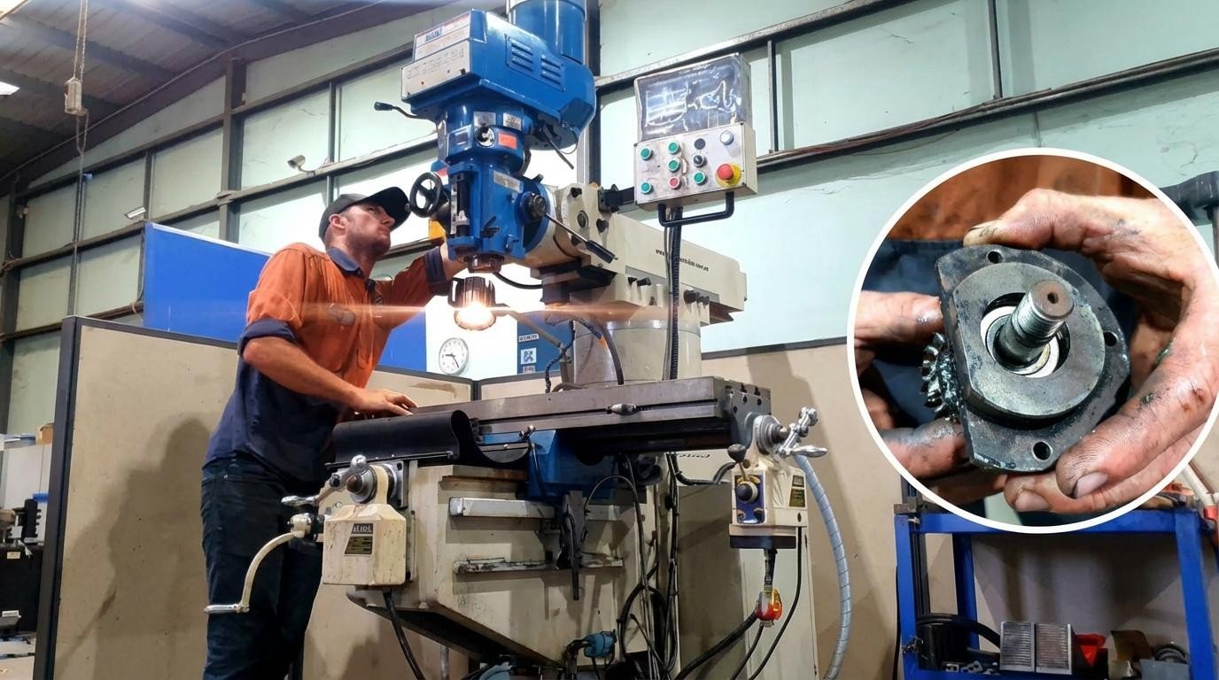 Heat, muscle, and a milling machine