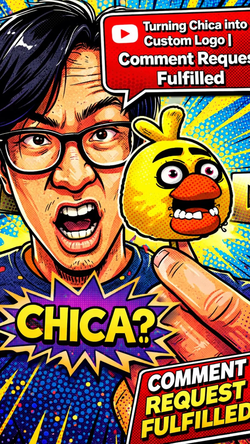 Turning Chica into a custom logo | Comment request fulfilled