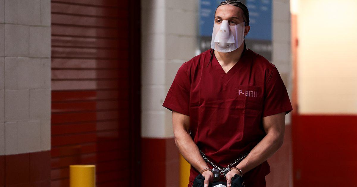 NFL star arrived at Super Bowl in prison uniform – with wrists and ...