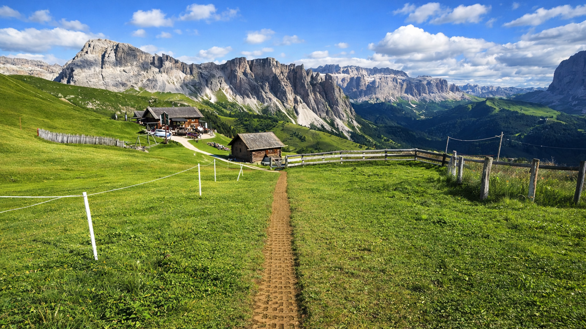 Seceda summit hike with Dolomites mountain views (4K)