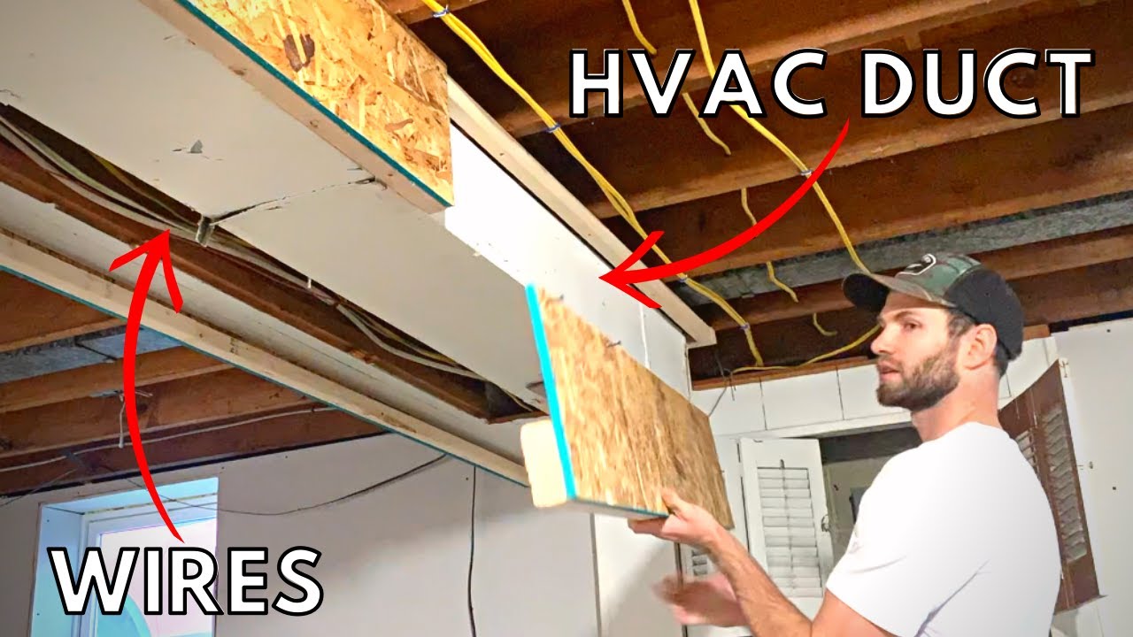 Easiest way to frame around basement HVAC and plumbing