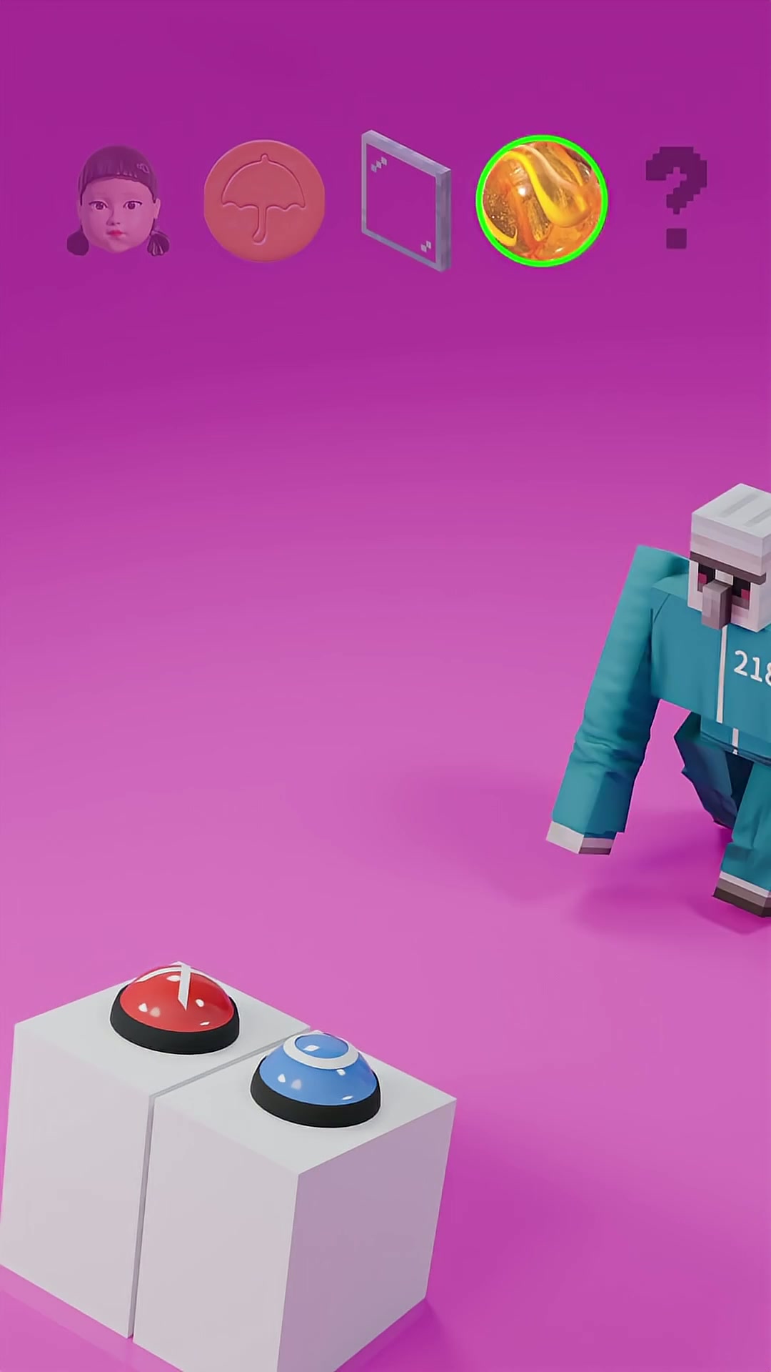 Iron golem vs Squid Game in Minecraft satisfying 3D simulation