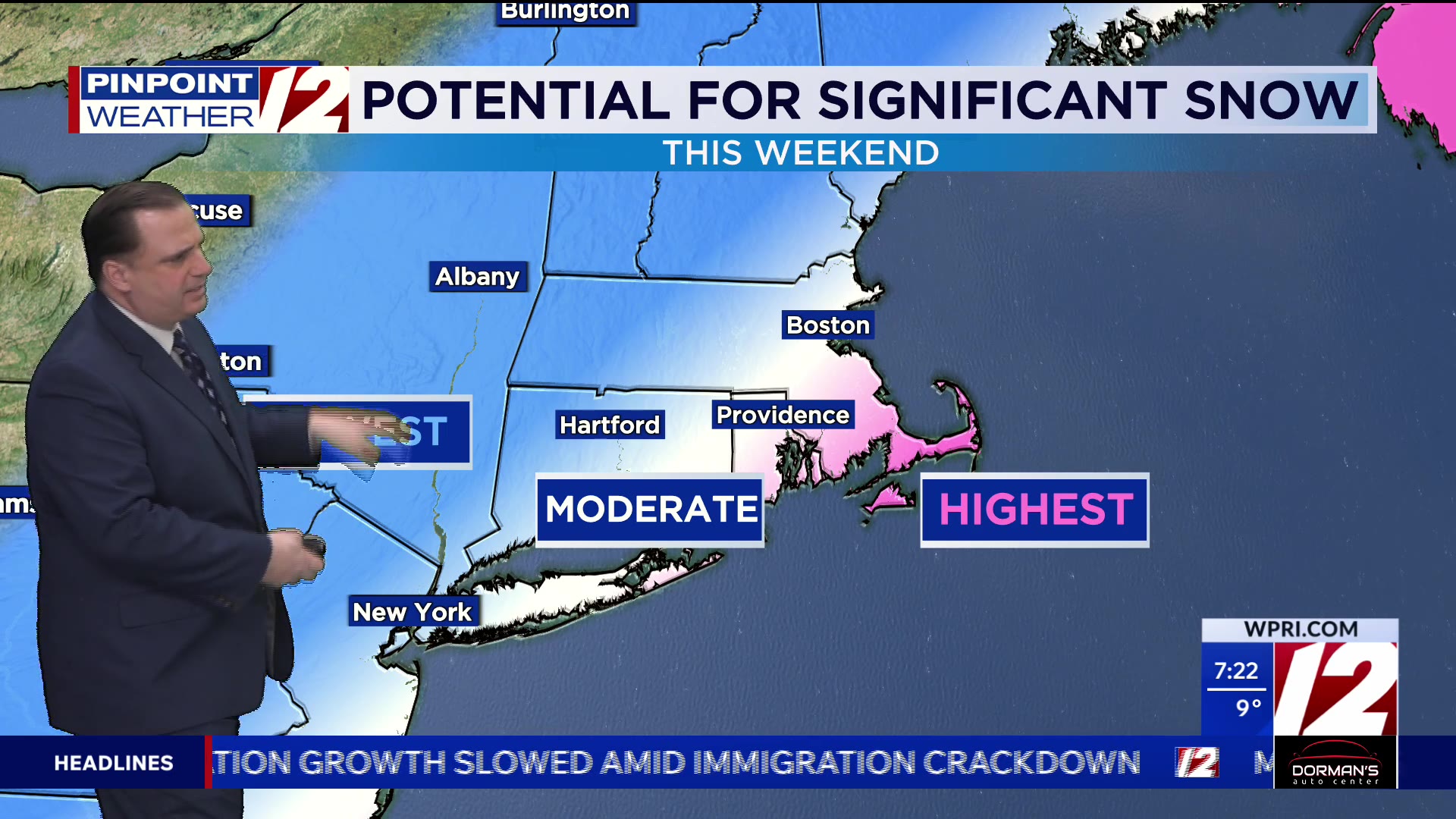 WPRI 12 weather forecast for 1/28/26: Cold and dry into the weekend