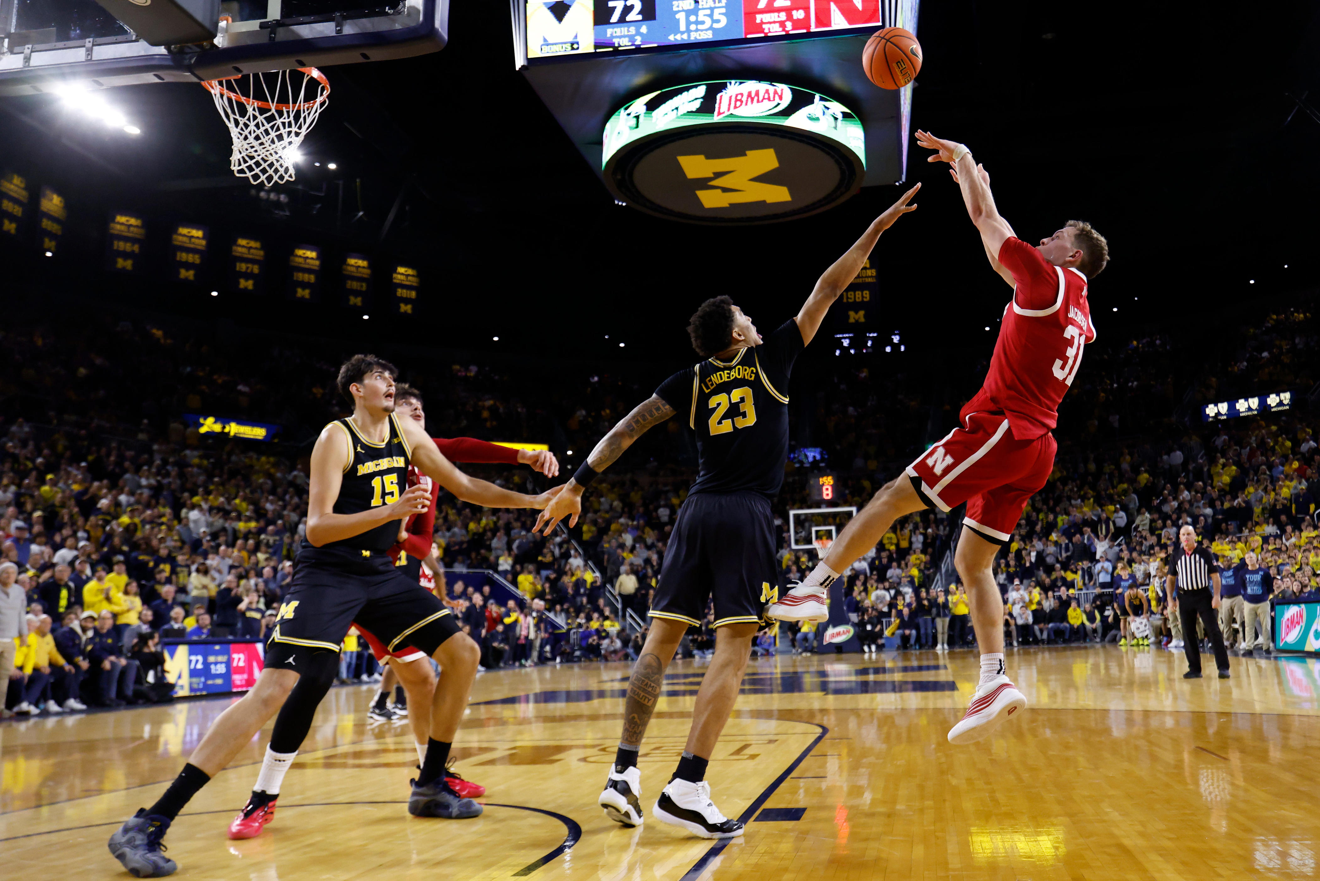 Nebraska falls late to Michigan to suffer first loss of the season