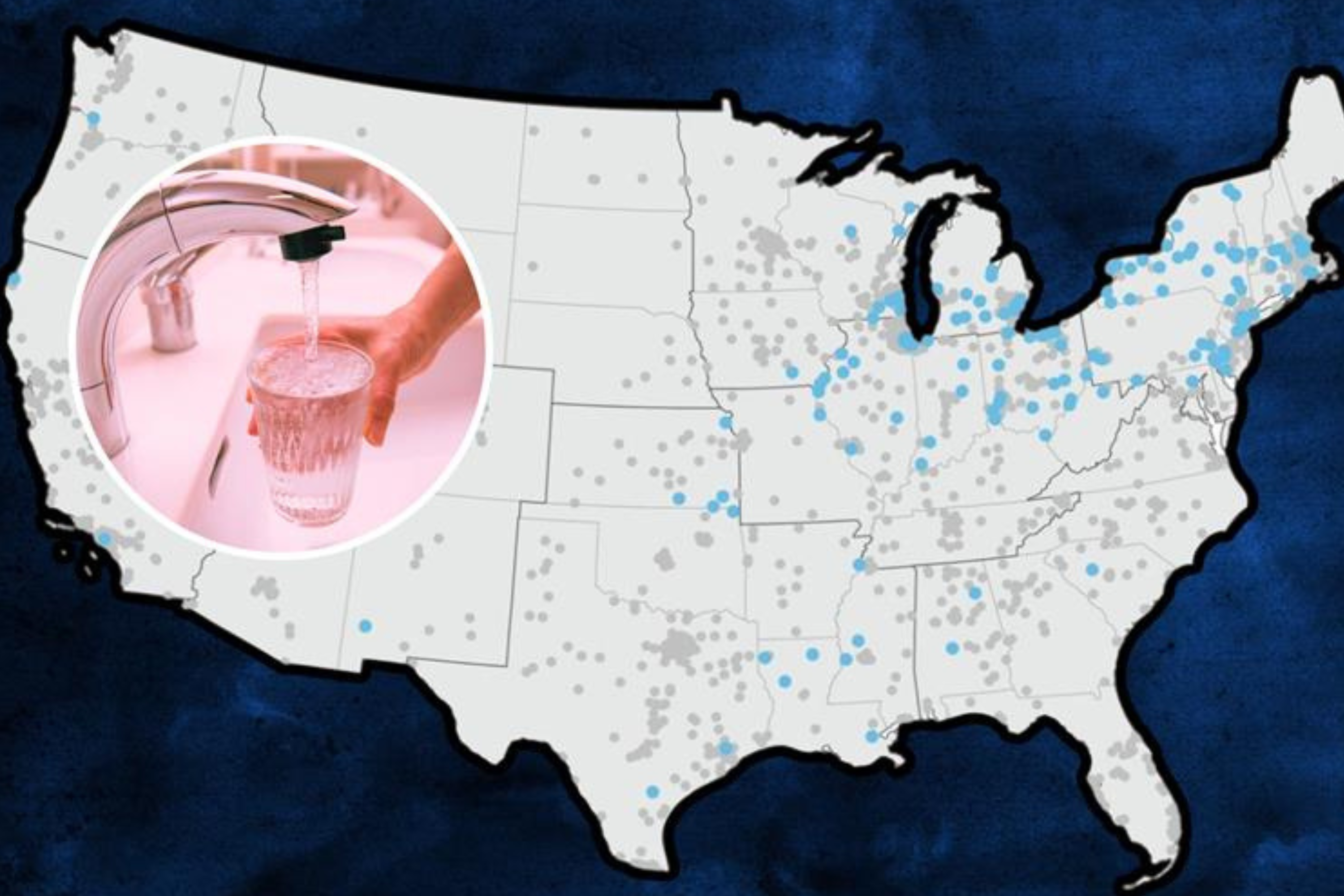 Map reveals America’s most vulnerable drinking water utilities
