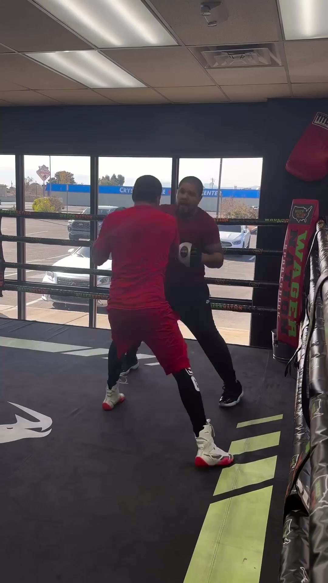 Gabriel Flores & Fernando Vargas Sr. in the lab sharpening the tools ...
