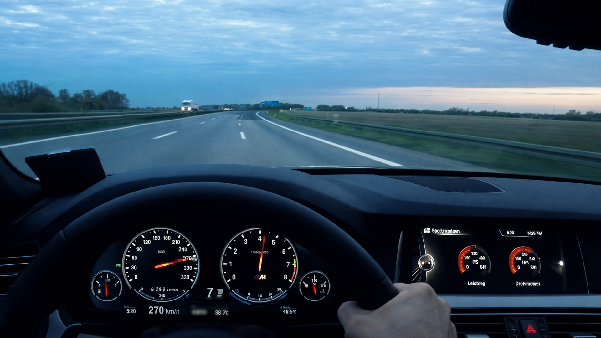 BMW performance acceleration and top speed on the autobahn