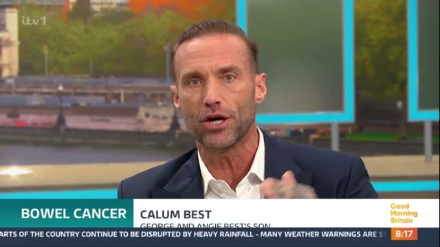 Calum Best says mother Angie found cancer 'quite late'