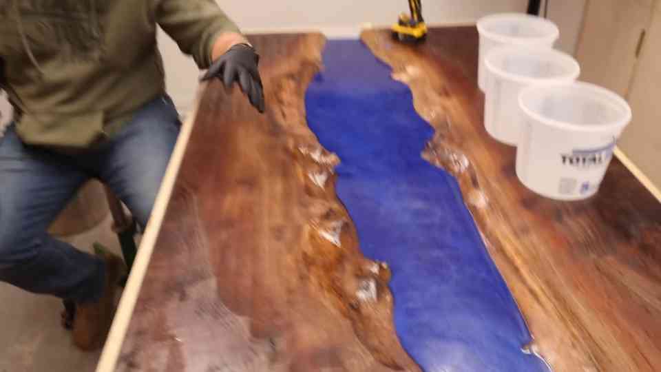 We build an epoxy river table for Black Rifle Coffee and sad news