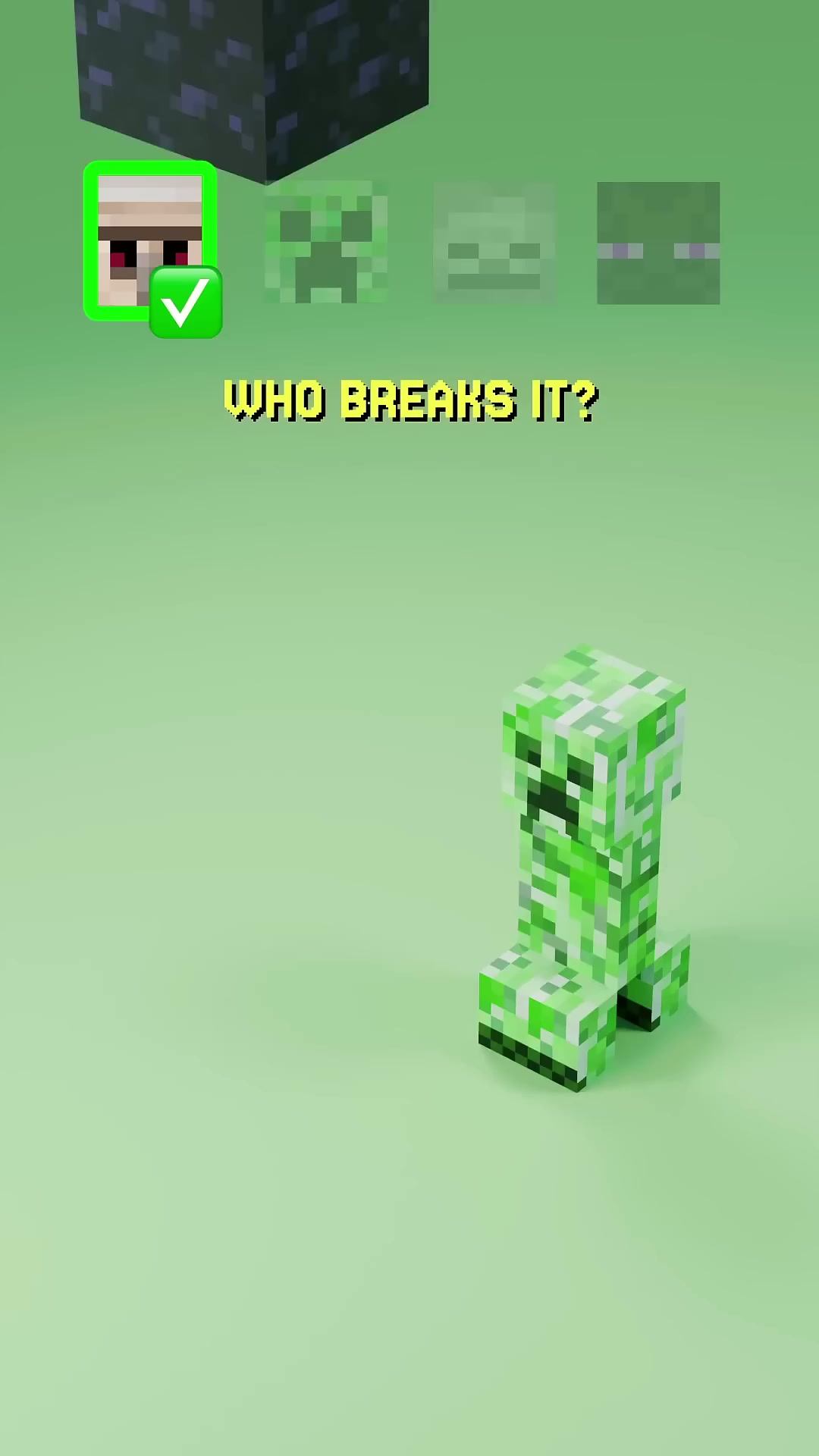 Minecraft mobs vs obsidian satisfying 3D cloth and fluid simulation