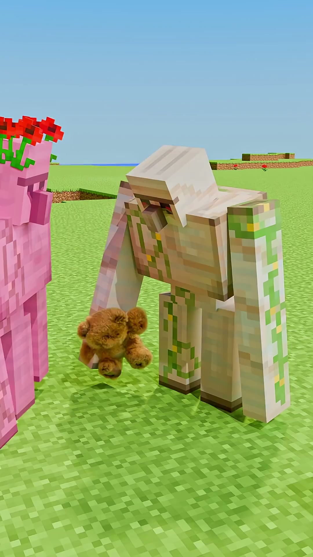 Minecraft iron golem revenge 3D simulation