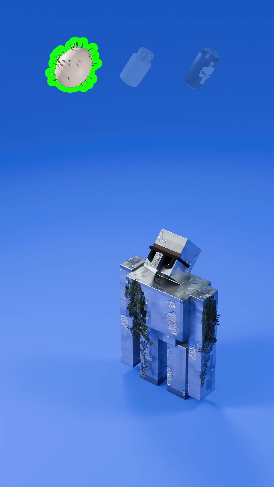 Noob vs pro golem satisfying 3D cloth and fluid animation