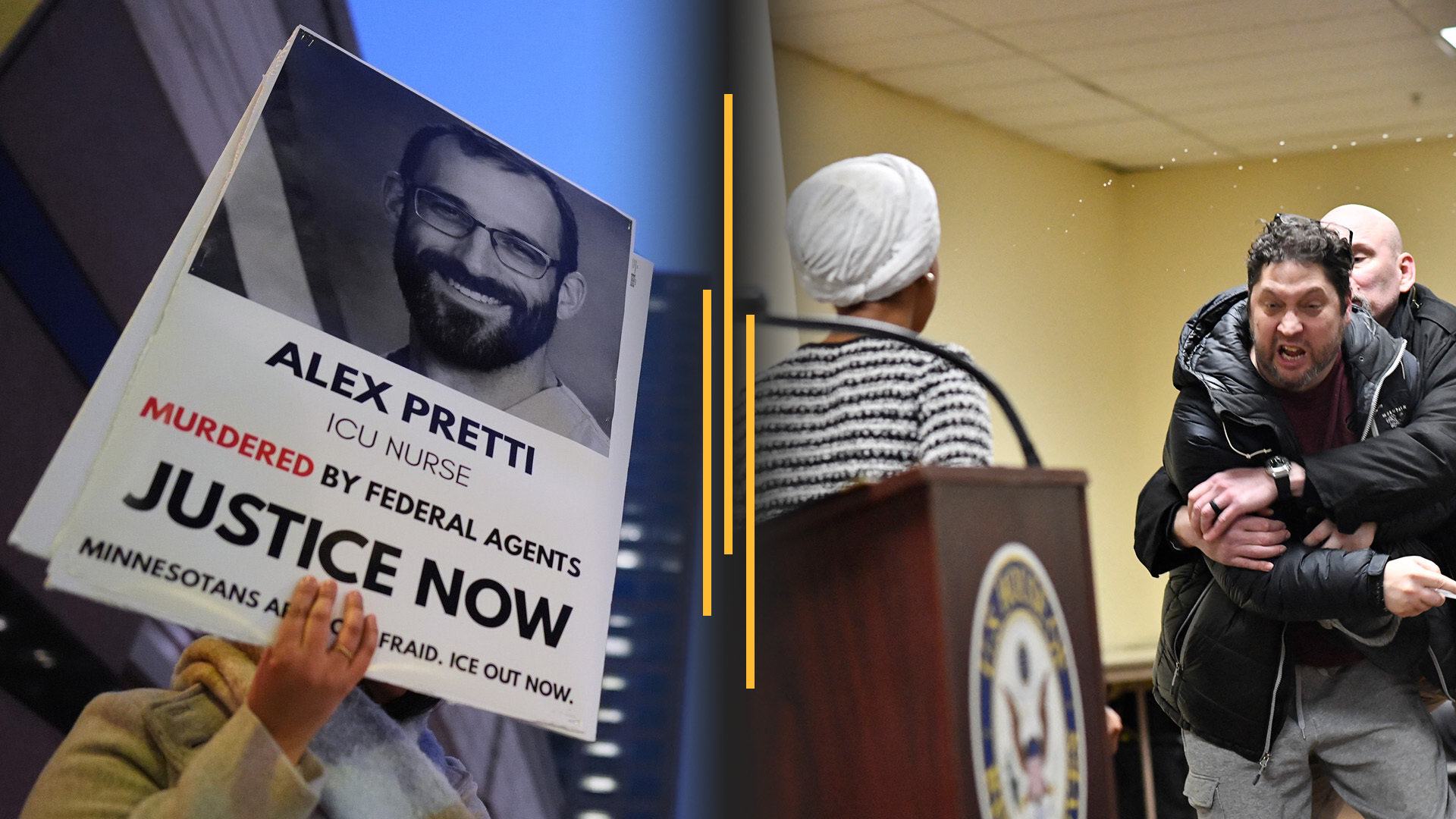 DHS report says two agents shot Pretti; Rep. Ilhan Omar attacked at event