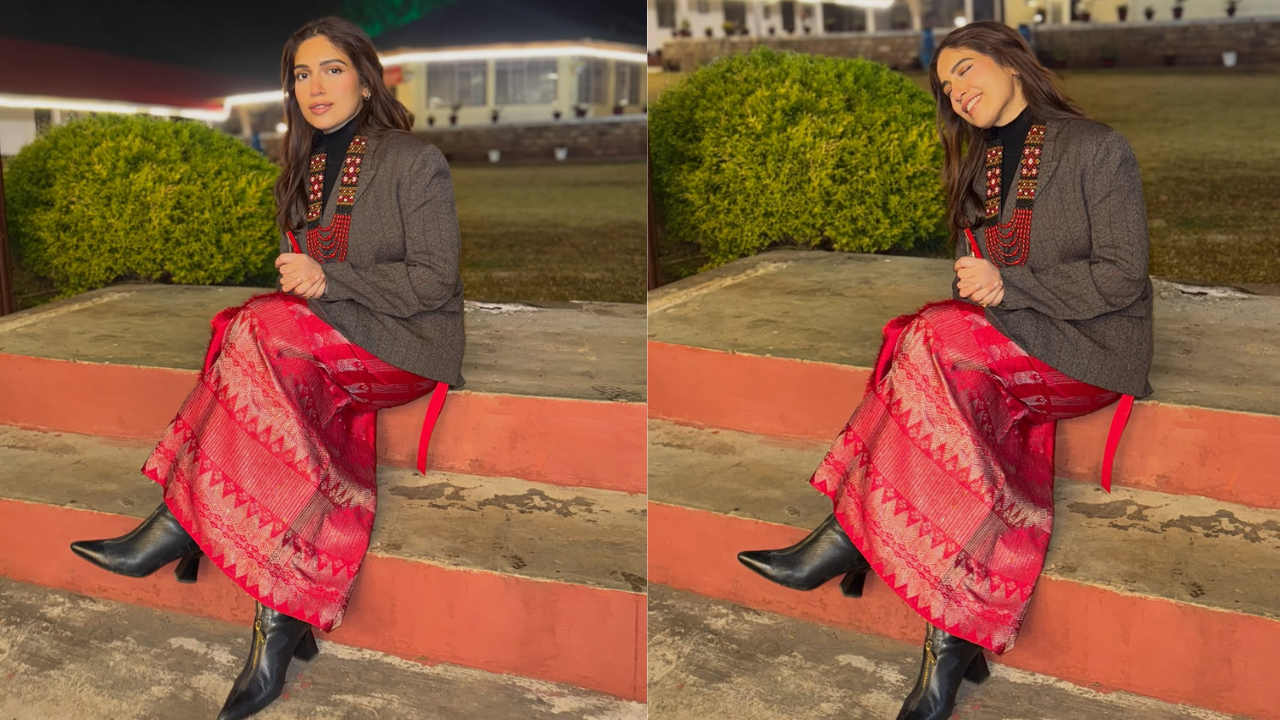 Wrapped in red, rooted in history - Bhumi Pednekar embraces heritage ...