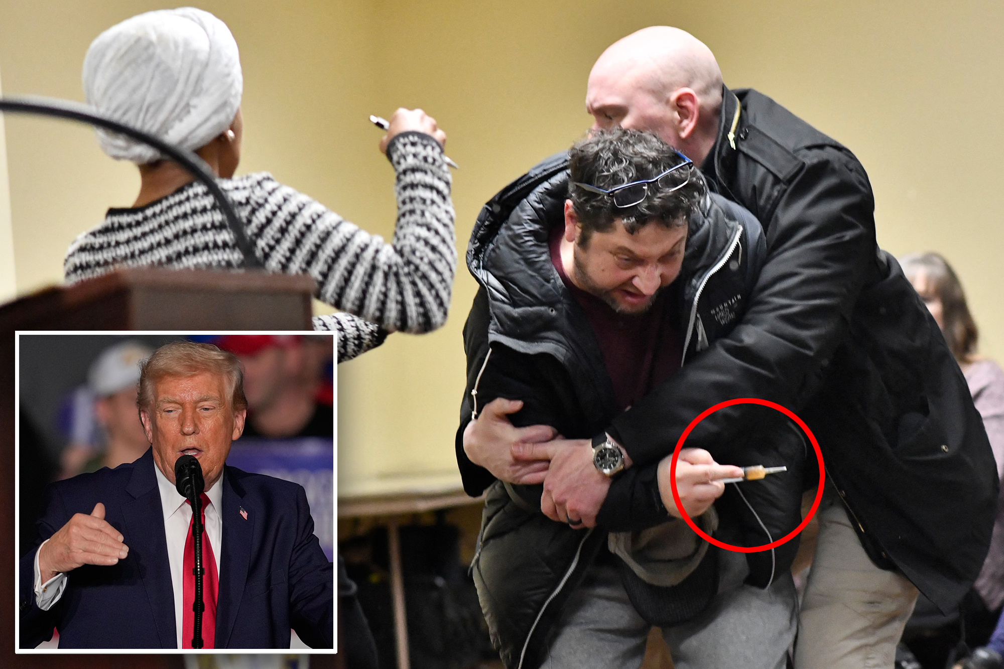 Trump claims Rep. Ilhan Omar 'probably had herself sprayed' in syringe ...