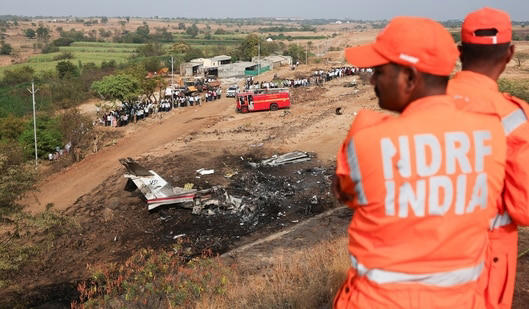 Ajit Pawar’s jet cleared for landing at 8:43 am. It crashed a minute ...