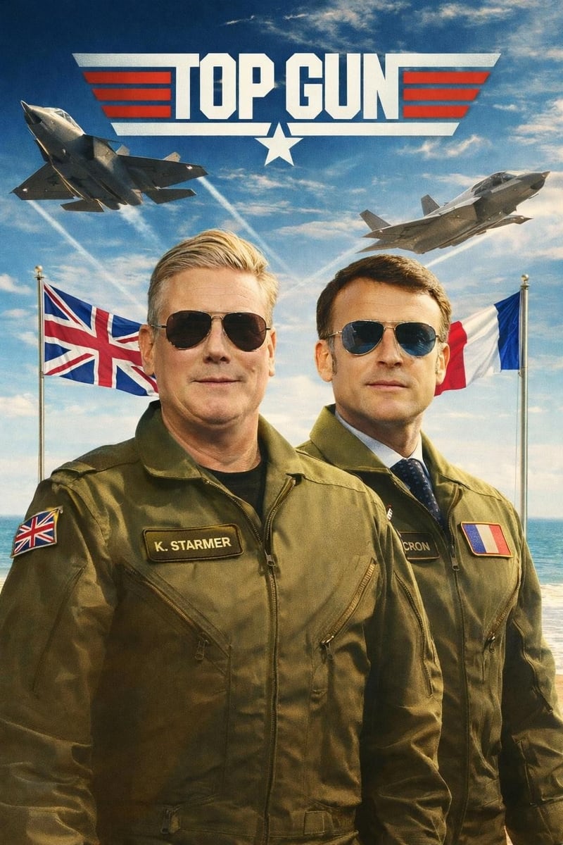 UK prime minister Starmer parodies Macron's 'Top Gun' sunglasses