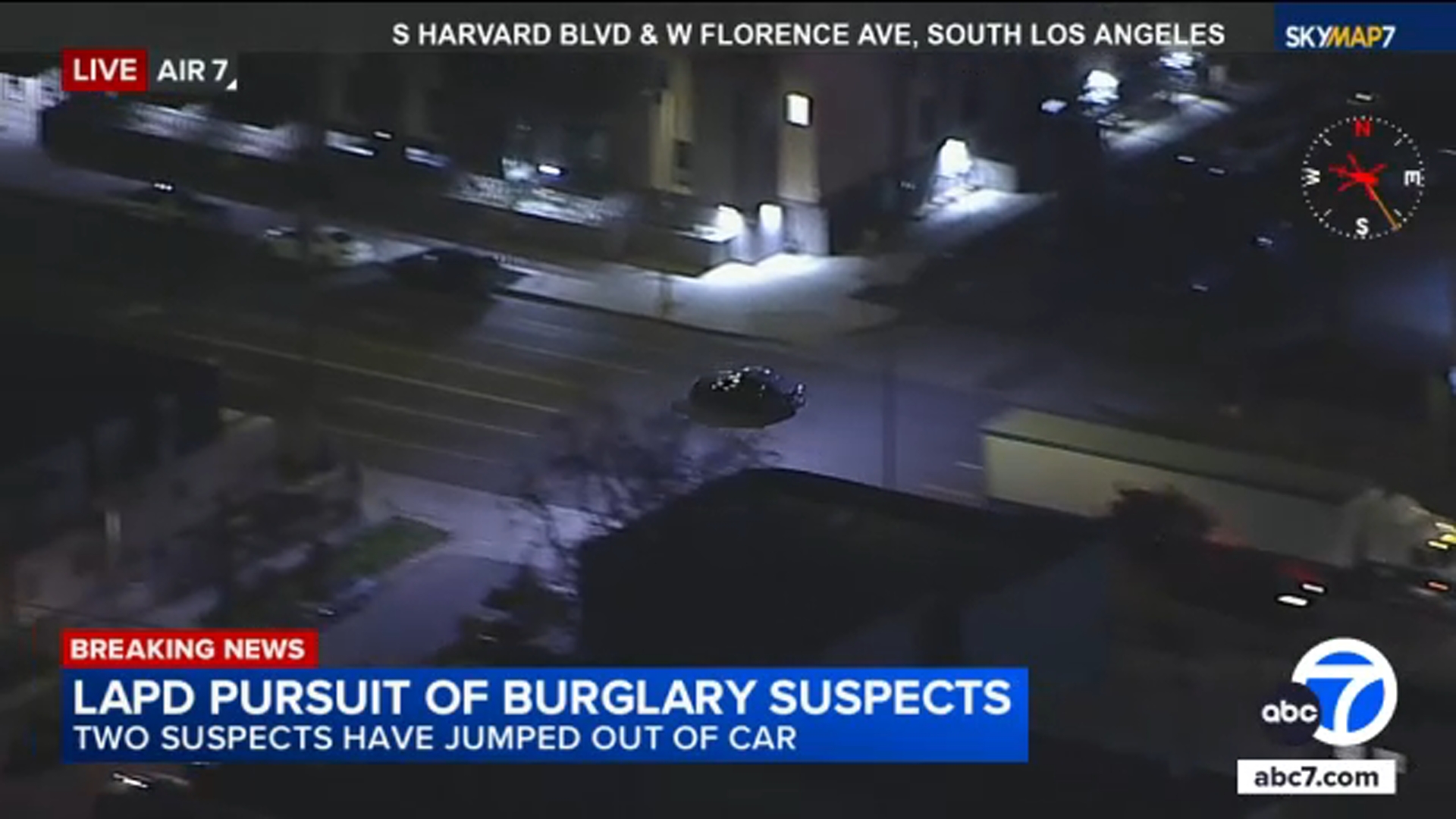 Live: LAPD chase ends in crash