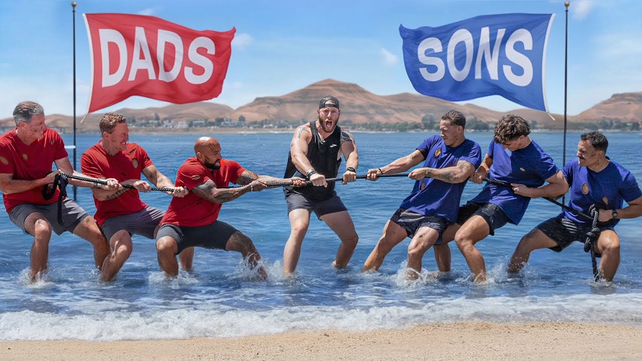 These jacked sons thought they were strong – then the dad bods showed up