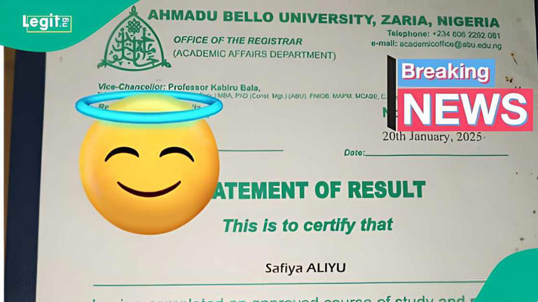 ABU graduate fears she may not get decent job, mentions her CGPA