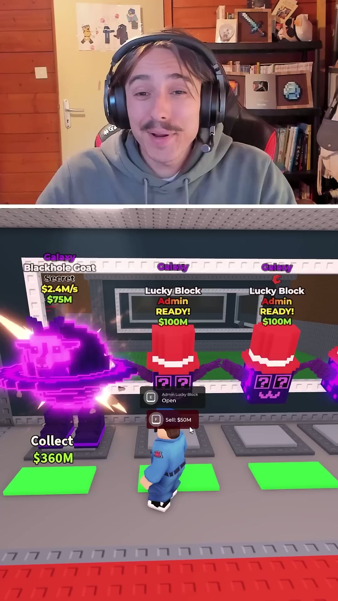 J'ouvre 5 ADMIN LUCKY BLOCK GALAXY sur Steal a Brainrot! # ...