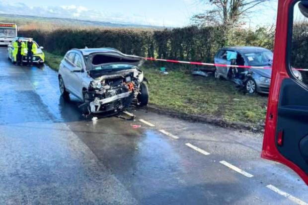 Somerset fire crews rescue driver trapped inside vehicle after crash