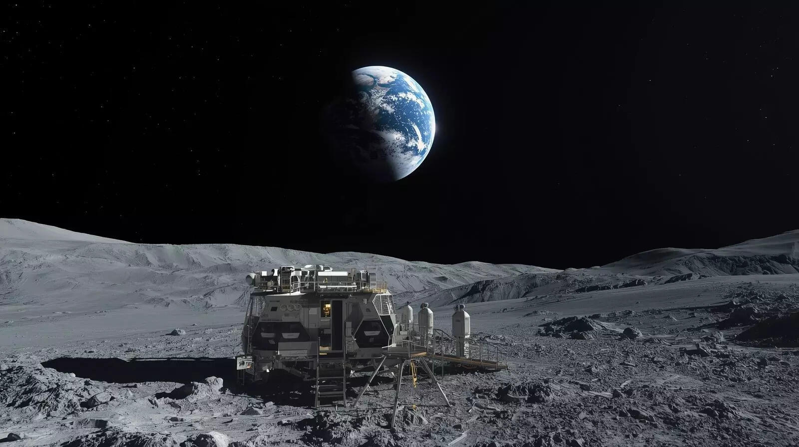 Earth may be observed from the moon instead of orbital satellites in ...