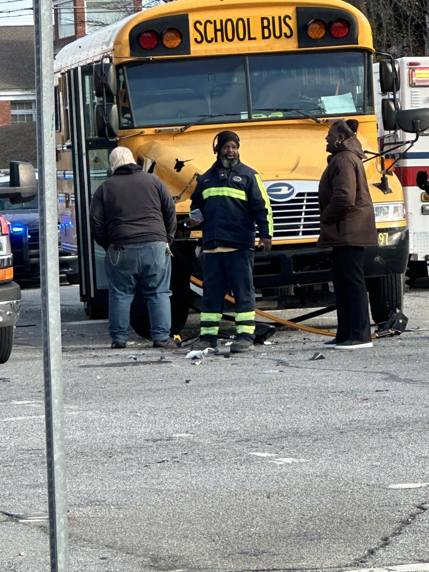 School bus involved in crash near Linwood Blvd in Columbus