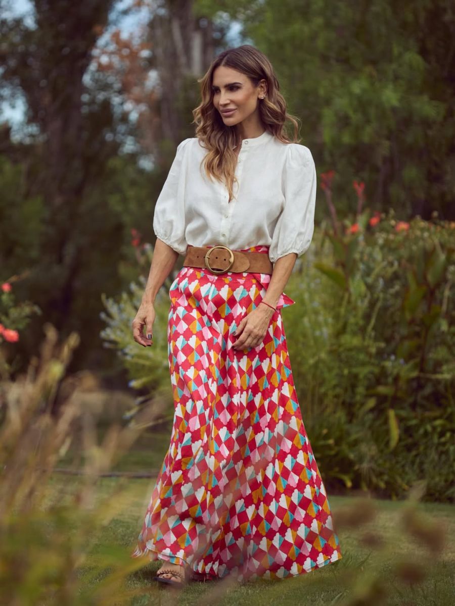 La maxifalda con la que María Vázquez coronó la tendencia para un look ...