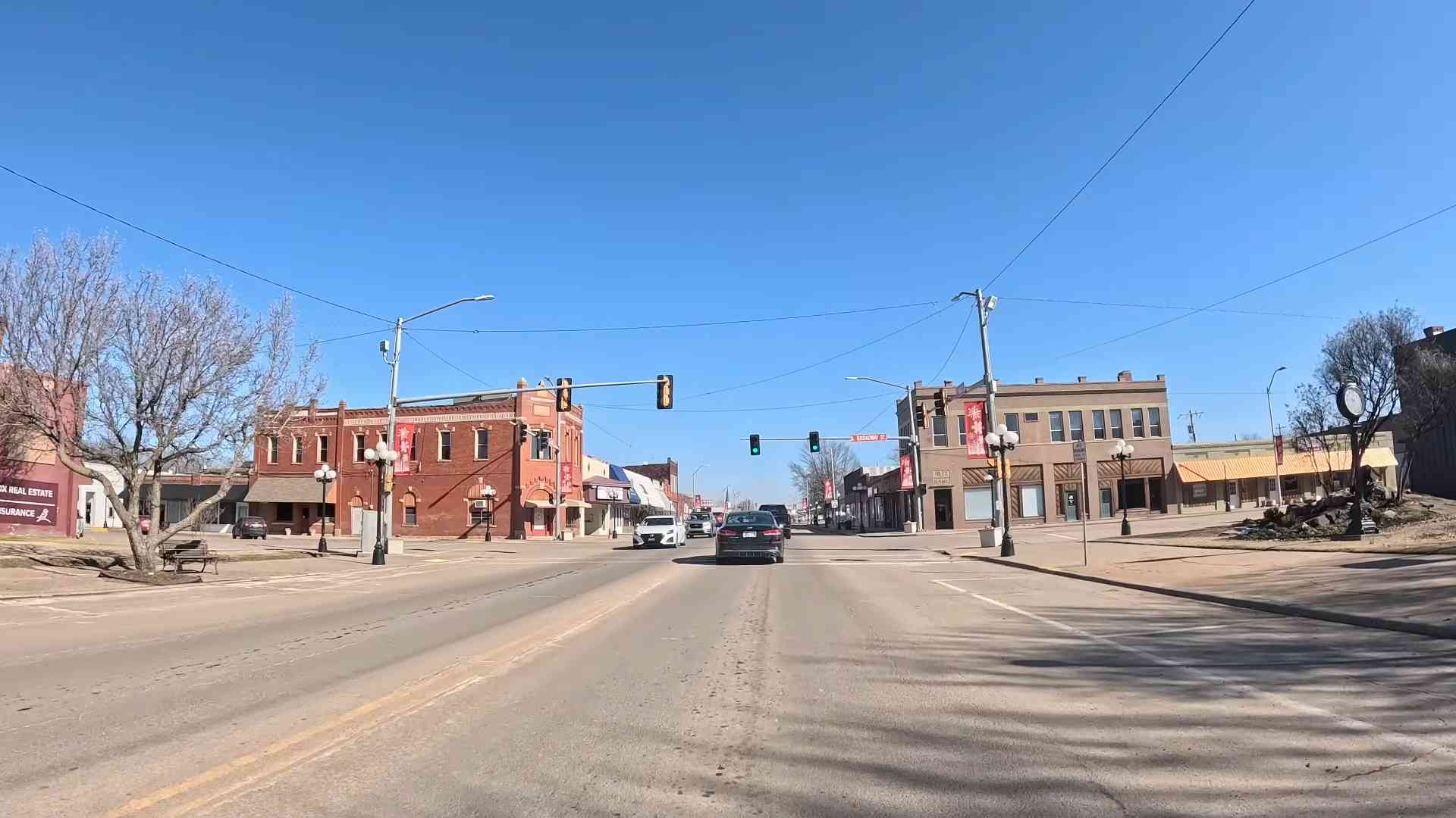 Driving a highway time left behind
