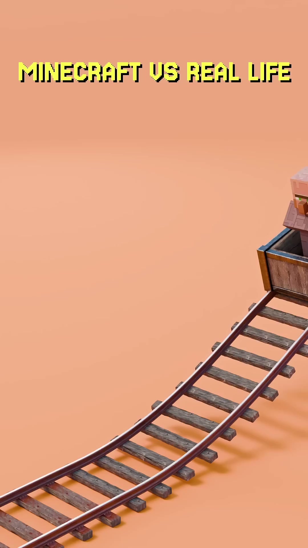 Minecraft vs real life blender animation #blender #3dart #3danimation # ...