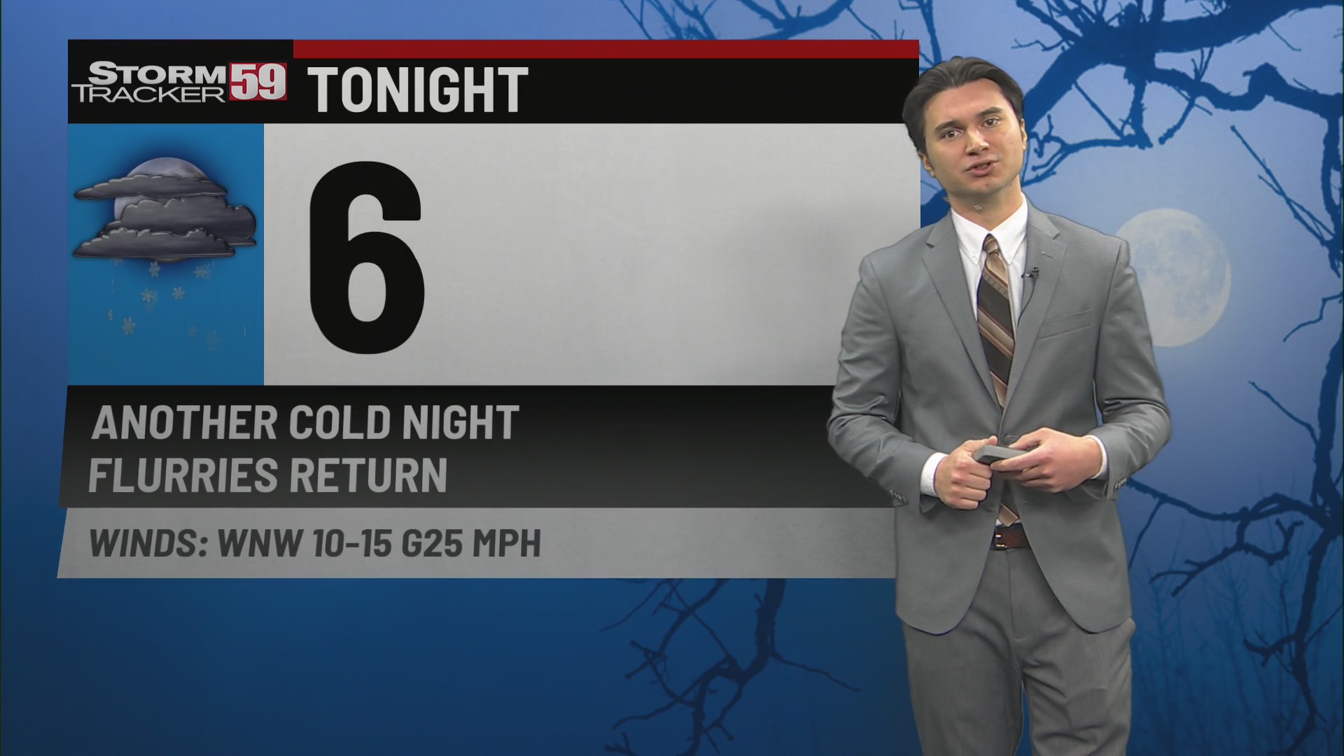 Flurries stick around for much of today, cold temps return tonight