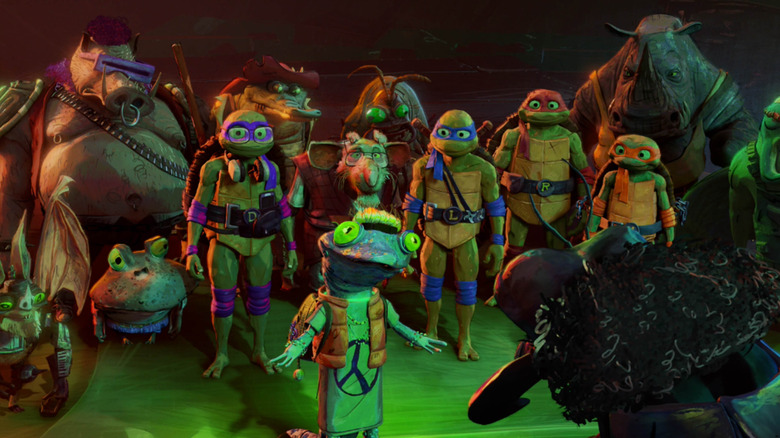 One of TMNT: Mutant Mayhem's best Easter eggs was a crunch-time Seth ...