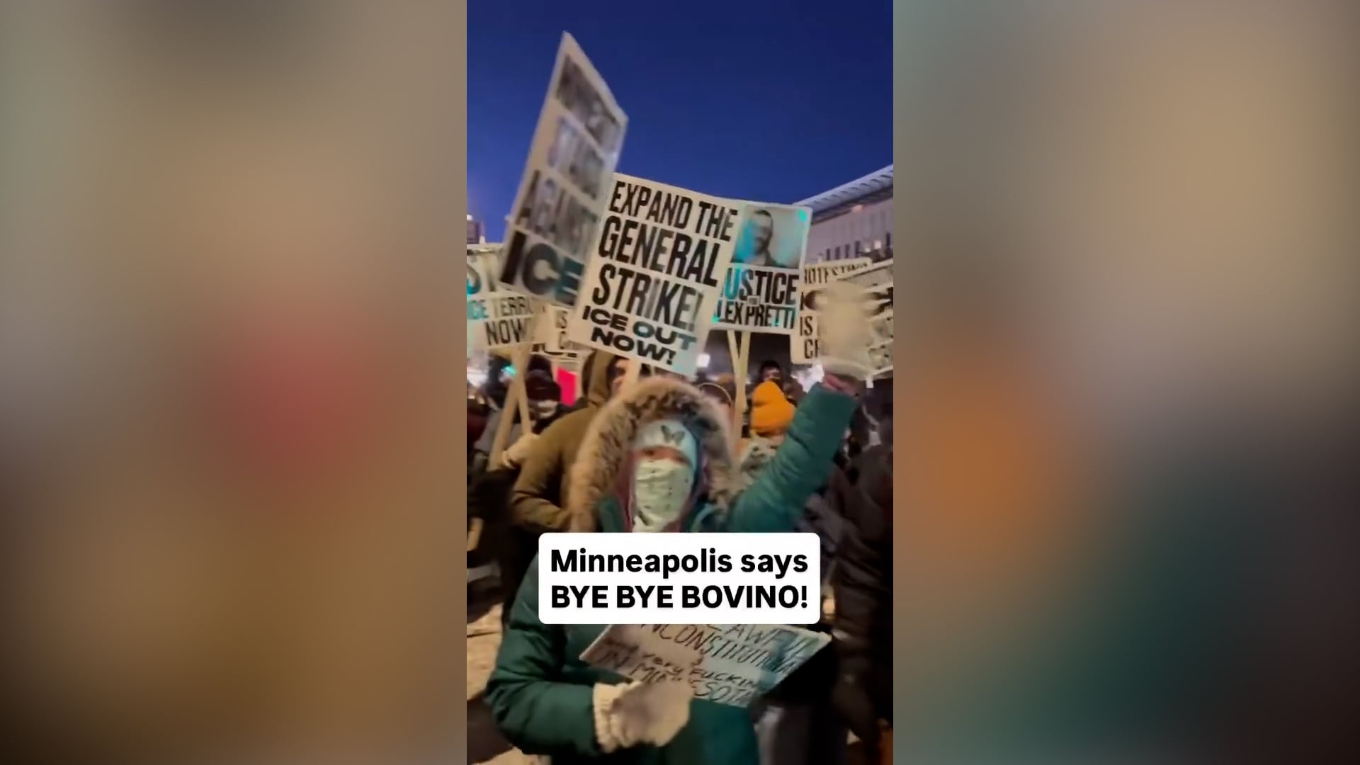 "Bye, bye, Bovino... get him out of here!" Minneapolis reacts to ...