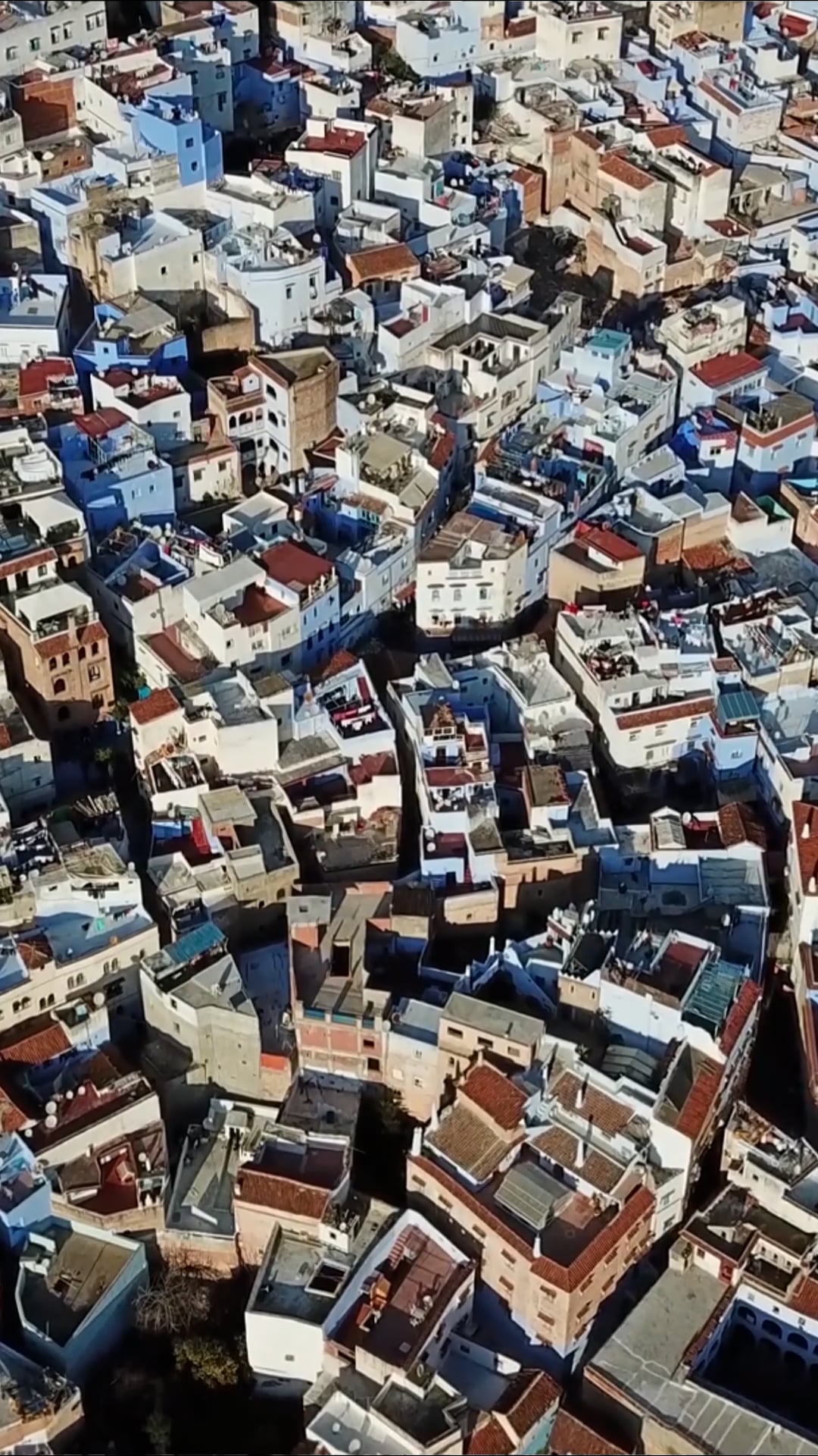 Chefchaouen from the sky: Morocco's blue pearl unveiled