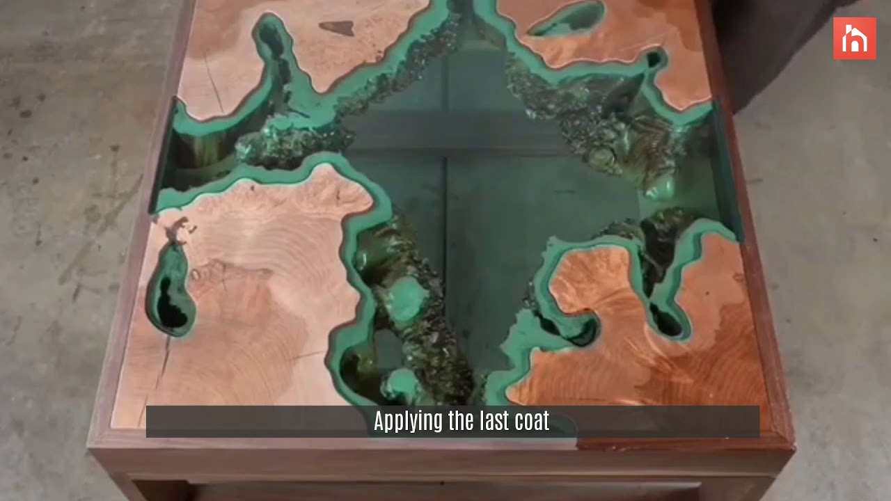 How to make a live-edge river glass table