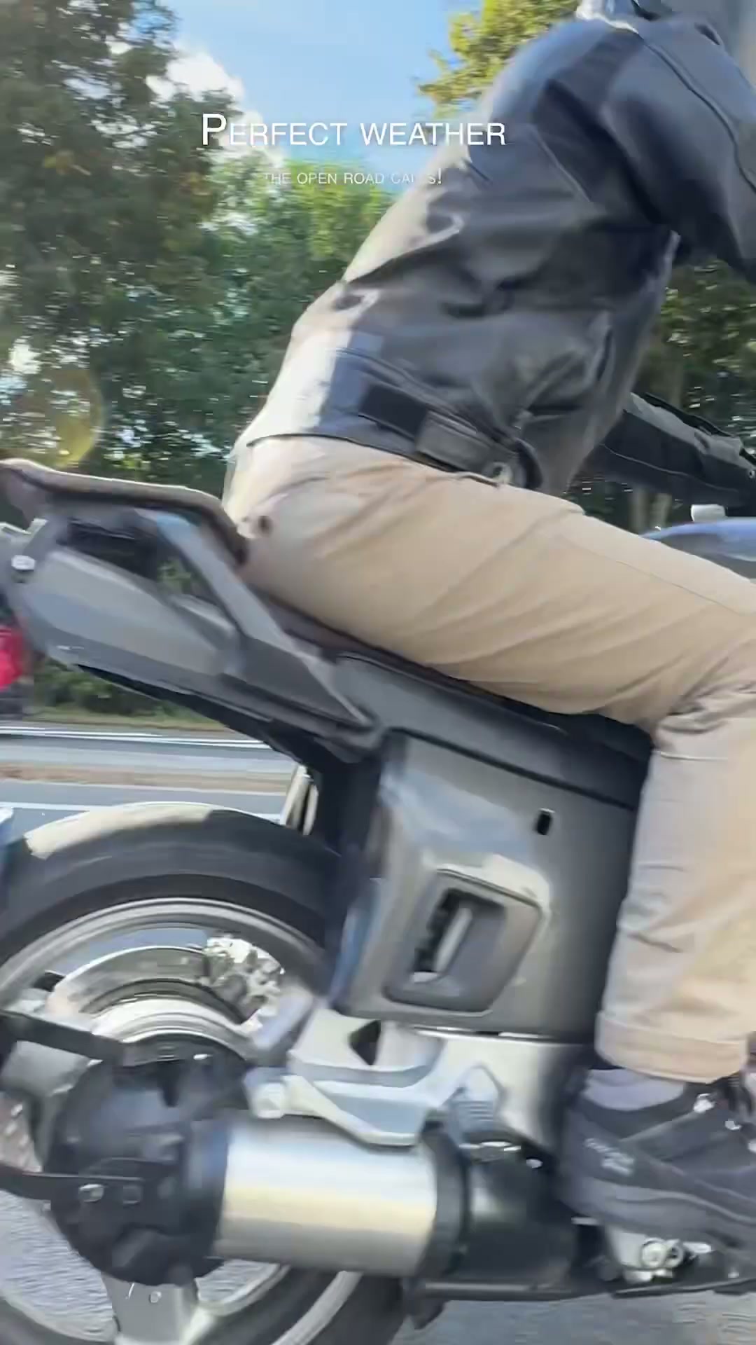 Perfect weather, the open road calls – time to ride your motorcycle! # ...