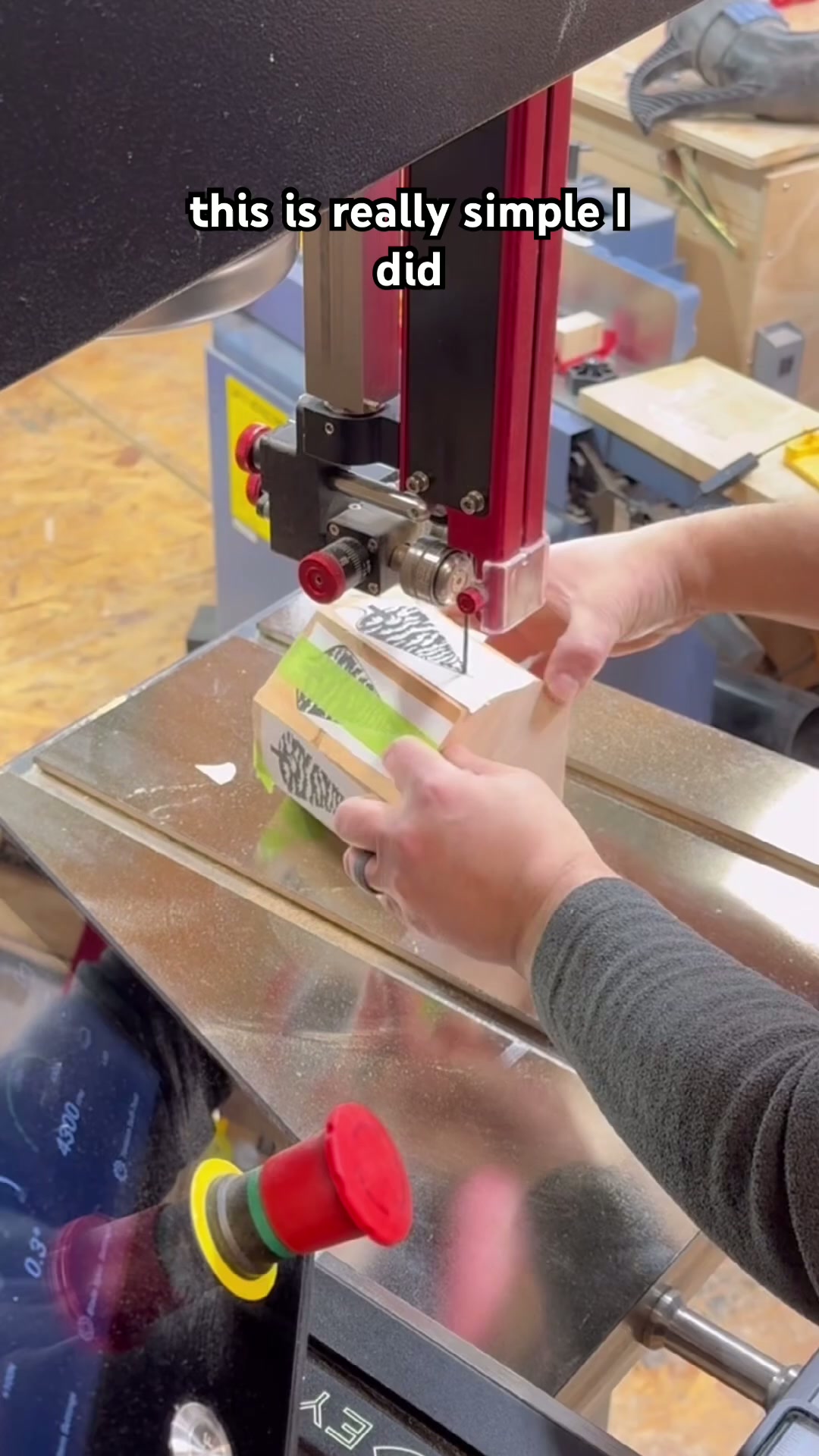 Simple bandsaw Christmas tree fun #bandsaw #woodworking #diy